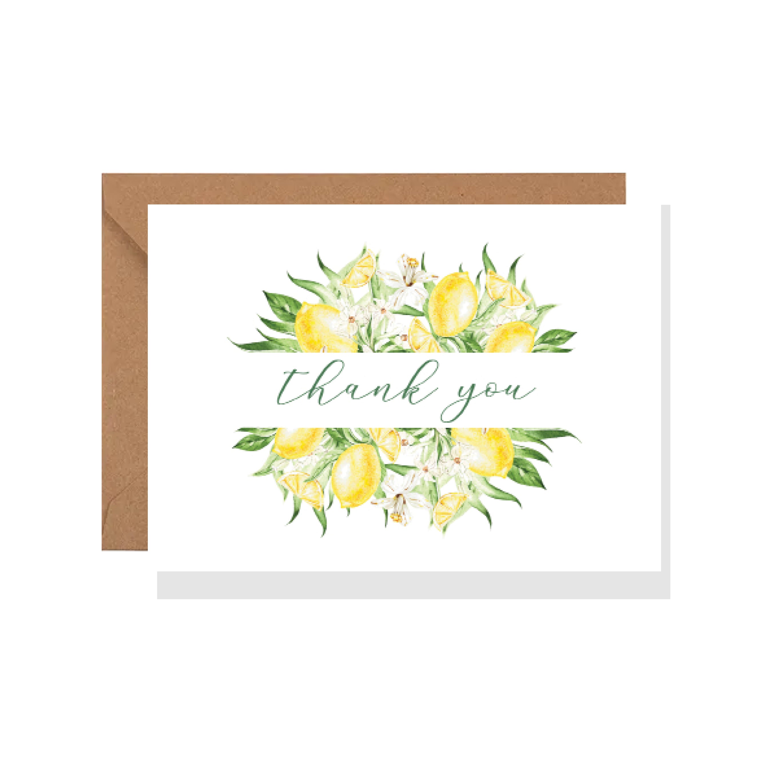 Thank You Lemon Greeting Card – Julie Ann Design